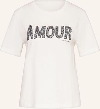 Marc Cain T-Shirt Mit Schmucksteinen weiss