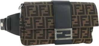 Fendi Pre-owned Sac bandouli&egrave;re vintage en toile Zucca - Femme - Pre-owned - Brun - Taille: ONE Size
