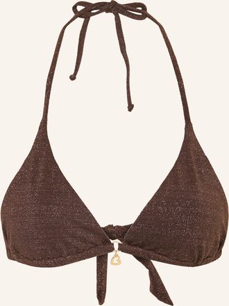 Banana Moon Banana Moon Triangel-Bikini Lina Lightglitter Mit Glitzergarn braun