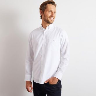 Eden Park Chemise Blanche Unie En Coton Old Ref Pp