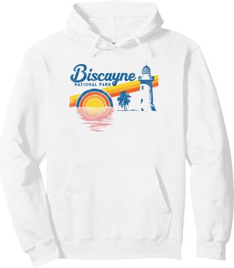 Giant Step Design Co. Vintage Biscayne National Park Retro 80s Pullover Hoodie