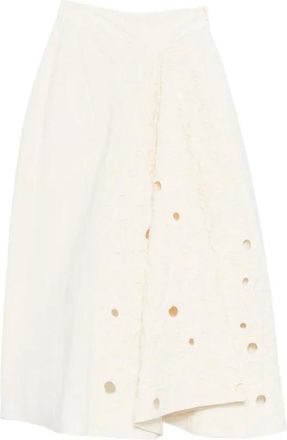 Gentryportofino Femme, Jupes, Blanc, Taille: 34 FR Gonna