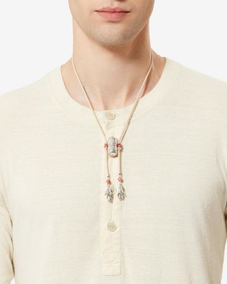 Isabel Marant Collier Janys - Homme - Rouge-argent&eacute; - Isabel Marant