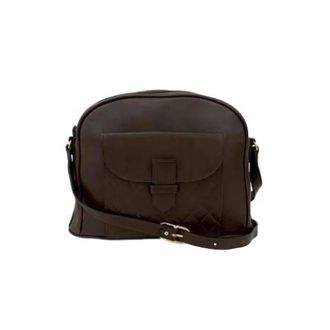 Saint Laurent Sac bandouli&egrave;re en cuir Pre-owned - Femme - Pre-owned - Brun - Taille: ONE Size