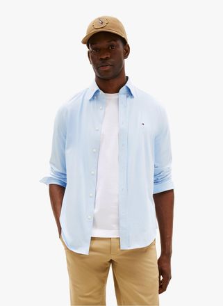 Tommy Hilfiger Chemise droite en coton m&eacute;lang&eacute;