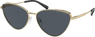 Michael Kors Goldene Metallsonnenbrille