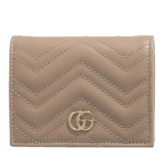 Gucci Portemonnaie - Mini Wallet Marmont - Gr. unisize - in Beige - f&uuml;r Damen