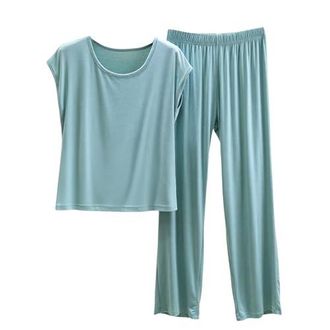 Generic Co Ord Ensembles 2 pi&egrave;ces pour femme - Tenue d&eacute;t&eacute; d&eacute;contract&eacute;e pour les voyages et les vacances - Pantalon court &agrave; manches courtes et jambes larges - 