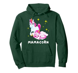 Foxxy Merch Mamacorn Mama Einhorn Mutter & Tochter Damen Pullover Hoodie