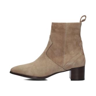Notre-V Beige Wildleder Stiefeletten mit Blockabsatz - - Shoes - Damen - Beige - 42 EU