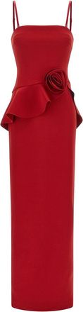 Rotate Robe Au Genou - Rouge