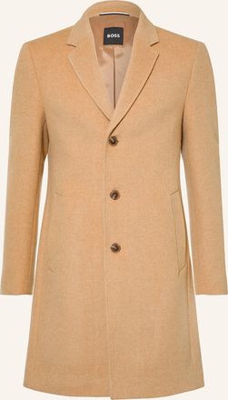HUGO BOSS Wollmantel Hyde beige