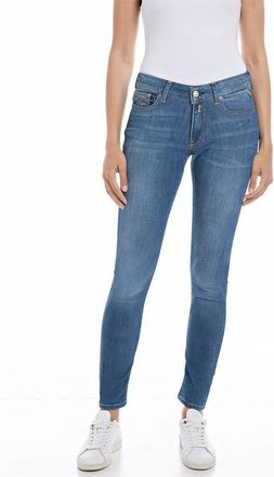 Replay Damen Jeans New Luz Skinny-Fit mit Power Stretch, Medium Blue 009-1 (Blau), 29W / 32L