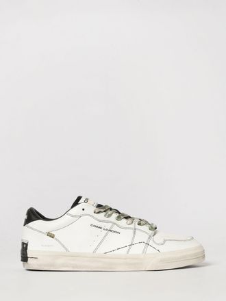 Crime London Baskets basses Playoff en cuir avec bout perfor&eacute; et doubles lacets