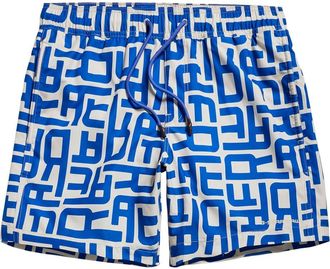 G-Star Herren Dirik Letter Allover Badeshorts, Mehrfarben (Whitebait raw Letters D24475-C331-G409), S