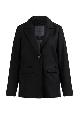 Dreimaster Dreimaster Langer Blazer aus Wollgemisch Damen Schwarz