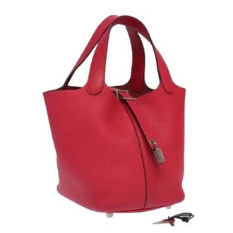 Herm&egrave;s Sac seau vintage Pre-owned - Femme - Pre-owned - Rose - Taille: ONE Size