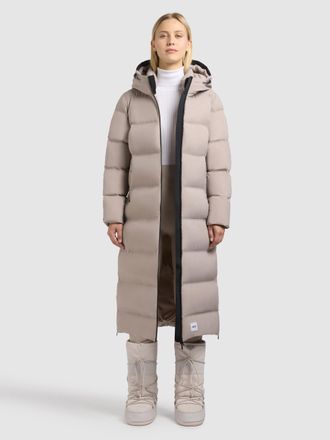 Khujo Steppmantel KHUJO LAREA3, Damen, Gr. XXL, rosa (dusty rose), 100% Nylon, unifarben, regular fit, eingesetzt elastischer Bund, M&auml;ntel Steppmantel, Tops