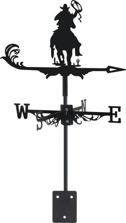 Generic Wetterfahne Aus Metall, Windanzeiger, Windmessger&auml;T f&uuml;R Den Au&szlig;Enbereich, Bauernhaus, Scheune, Schuppen, Terrasse, Garten(H)