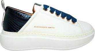 Alexander Smith Femme, Chaussures, Blanc, Taille: 37 EU Baskets Pelle