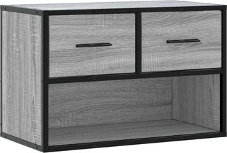 vidaXL Vidaxl - Mobile Tv Grigio Sonoma 60x31x39,5cm In Truciolato E Metallo