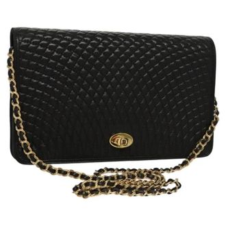Bally Pre-owned Leder Schultertasche - - Pre-owned - Damen - Schwarzk - ONE SIZE