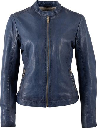 Mauritius Lederjacke MWKawira mit Stehkragen