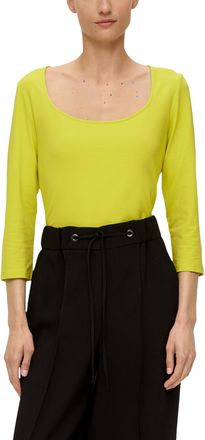 s.Oliver Black Label Damen T-Shirt 3/4 Arm Yellow 48