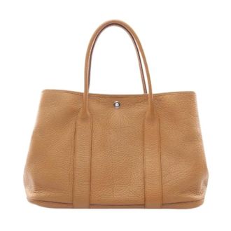 Herm&egrave;s Pre-owned Cuir sacs-main - Femme - Pre-owned - Brun - Taille: ONE Size