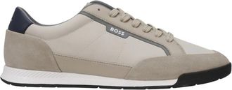 HUGO BOSS Wildleder-Sneakers mit Logo-Details - - Shoes - Herren - Beige - 42 EU