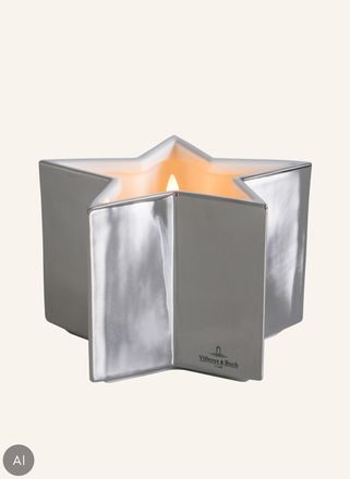 Villeroy & Boch Led Kerze Luzern M silber
