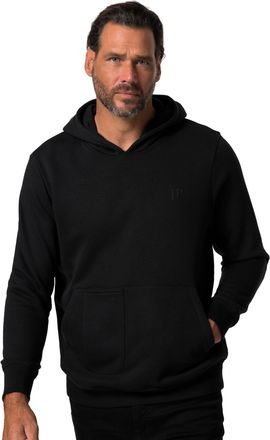 JP1880 Herren gro&szlig;e Gr&ouml;&szlig;en &Uuml;bergr&ouml;&szlig;en Menswear L-8XL Hoodie, Kapuze, Sweat, Smartphonetasche, bis 8 XL schwarz XXL 831581100-XXL