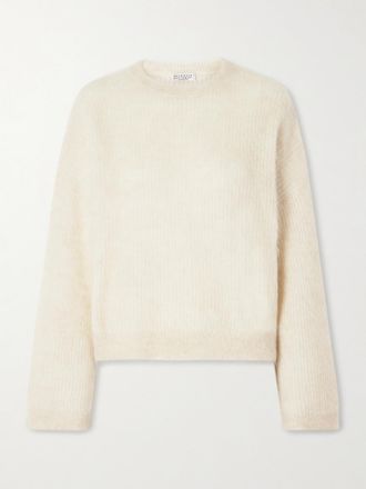 Brunello Cucinelli Pullover Aus Rippstrick - Creme
