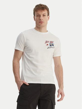 Napapijri T-Shirt S-Mahsa NP0A4FZB Wei&szlig; Regular Fit
