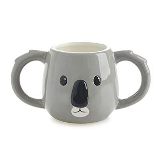Balvi Mug Koala Couleur Gris Tasse en Forme de t&ecirc;te de Koala Capacit&eacute; de 400 ML Passe au Lave-vaissel