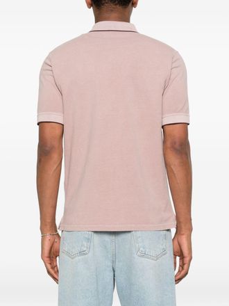 Herno Logo-Embroidered Cotton Polo Shirt - Blush