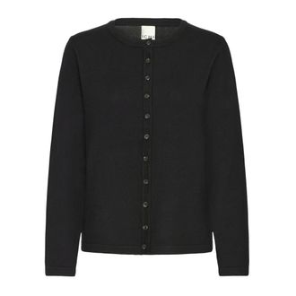 Ichi Ichi, Femme, Pulls, Noir, Taille: 46 FR Cardigan