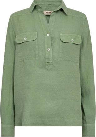 Mos Mosh MOS Mosh, Femme, Blouses et Chemises, Vert, Taille: 40 FR Chemisier Flowish Orchid