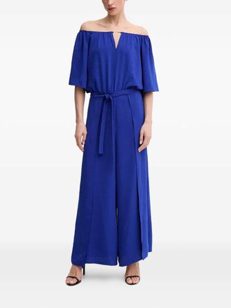 Joseph Ribkoff Schulterfreier Jumpsuit - Blau