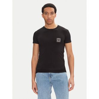 Emporio Armani T-Shirt EM000375 AF10798 UC001 Schwarz Slim Fit