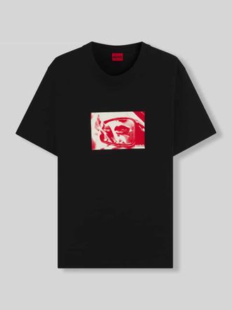 HUGO BOSS Regular Fit T-Shirt aus reiner Baumwolle Modell Dirom