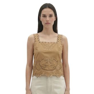 BERENICE Femme, Tops, Beige, Taille: 40 FR Top Crista