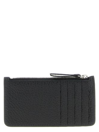 Maison Margiela Tumbled Leather Card Case - Black