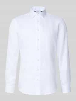 Jake*s Slim Fit Businesshemd aus reiner Baumwolle