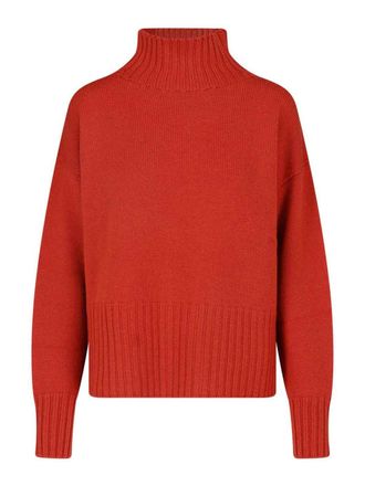 Drumohr Pull Col Roul&eacute; - Orange