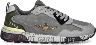 Aeronautica logo sneakers - Grau
