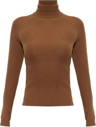 Max Mara Col roul&eacute; Saluto - Femme - Pulls - Brun - Taille: 44 FR