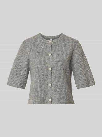 Pieces Boxy Fit Strickjacke aus Rippstrick Modell SILLY