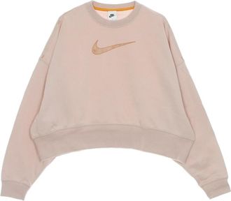 Nike Leichter Crewneck-Sweatshirt - - Sport - Damen - Rosa - M