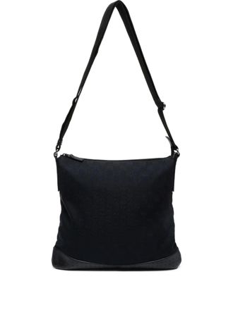 Gucci sac porté épaule à motif GG (années 2000-2010) - Noir